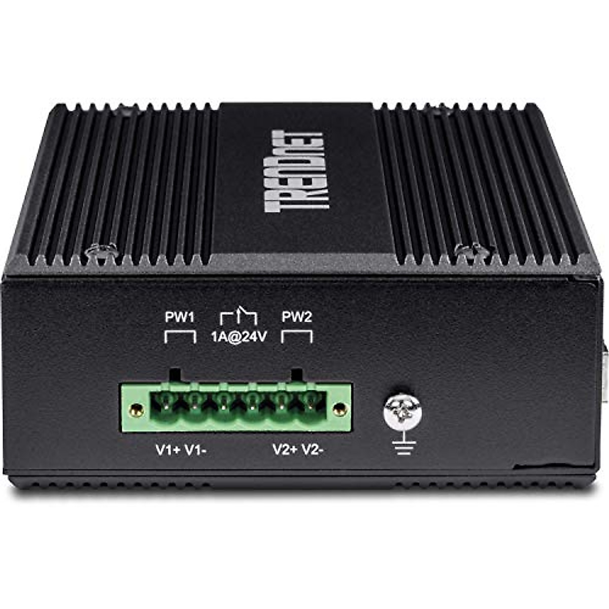 TRENDnet 8-Port Hardened Industrial Unmanaged Gigabit 10/100/1000Mbps DIN-Rail Switch w/ 8 x Gigabit PoE+ Ports, TI-PG80B, 24 – 56V DC Power inputs with Overload Protection, Lifetime Protection