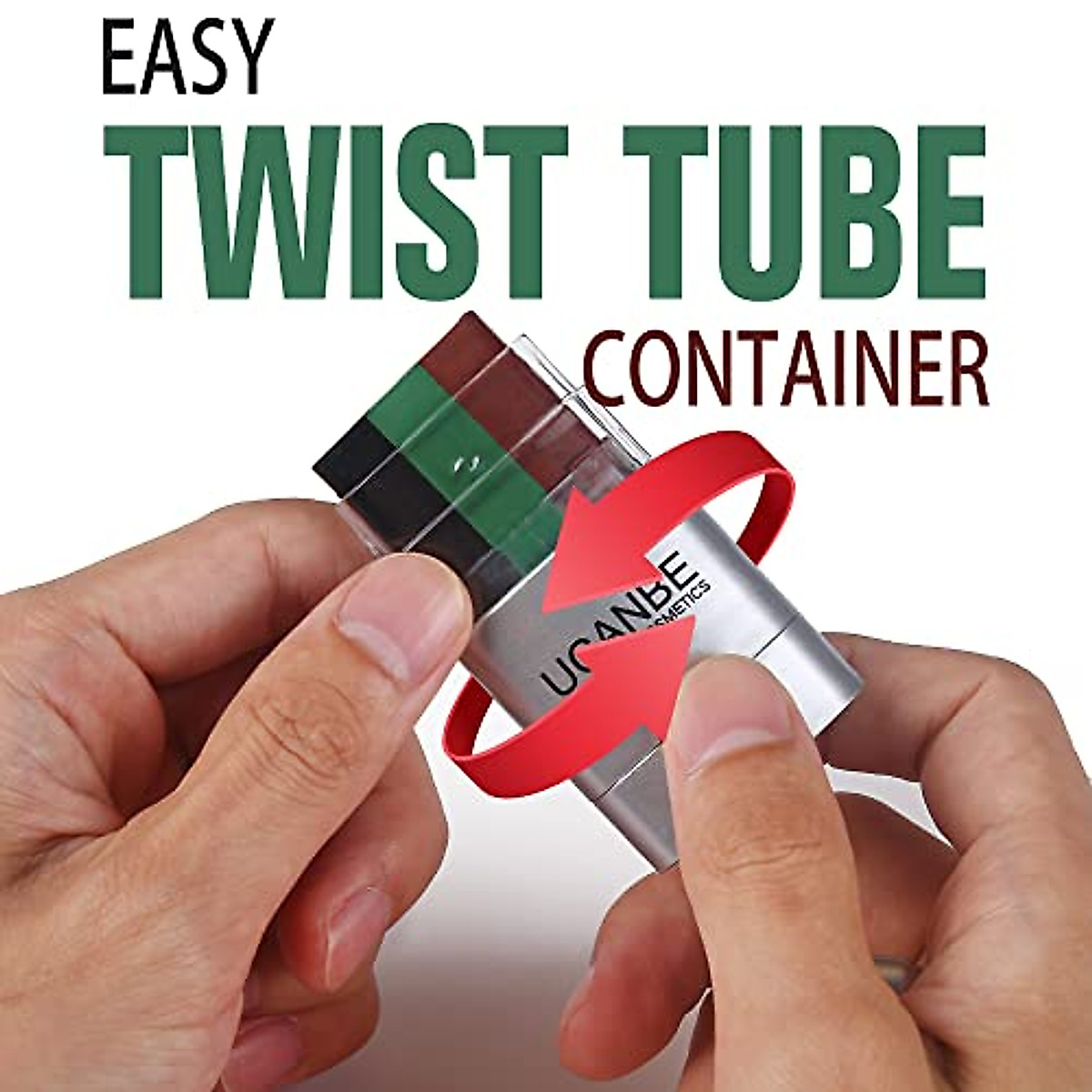 UCANBE Camo Face Paint,3 Color Camouflage Hunting Accessories,Face Paint Sticks,Non-Toxic Militarty Camo Paint,Oil Activated Makeup Sticks for Costume Party,Cosplay,Hunting,Army(Black+Green+Brown)