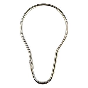 TMIGOO 48 Pieces Stainless Steel Rust Proof Shower Curtain Hooks Ring for Bathroom Shower Curtain Rods (Silver)