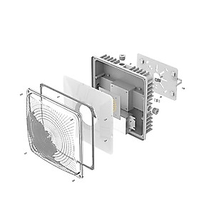 Deojoy Canopy Lights Outdoor LED, Super Bright 5000K Daylight 9.56" x 9.56"，IP65 Waterproof Area Light, AC100-277V, for Gas Station, Garage, Carport, Outdoor Lighting（50W-1P