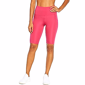 Bally Total Fitness Fiona Pocket Tummy Control 11" Bermuda Short, Fuchsia Red, Medium