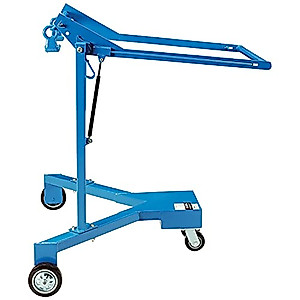 GLOBAL INDUSTRIAL Portable Drum Lifter & Palletizer, Steel, Blue, 800 Lb. Capacity