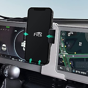 FICS IONIQ 5 Mobile Phone Holder — Designed to Fit Perfectly Only in The Hyundai IONIQ 5 — Supports iPhone SE, 12, 13, 14, 14 Max/Galaxy/Razr