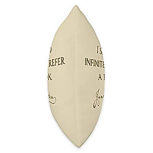 Janeite Bookworm Jane Austen Gift Apparel Infinitely Prefer a Book: Funny Austenite Jane Austen Gift Throw Pillow, 16x16, Multicolor