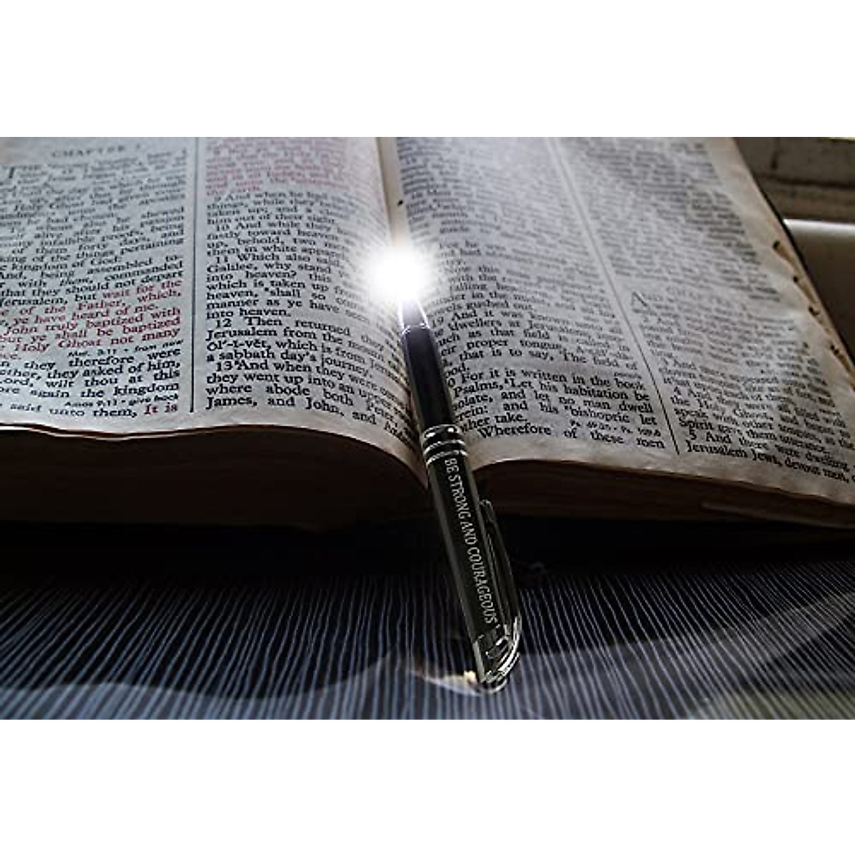FAYERXL Personalized Catholic Faith Gift Pen with Engraved Bible Verse,Christian Religious Scripture Prayer Gifts for Men Women (Matthew 28:20)