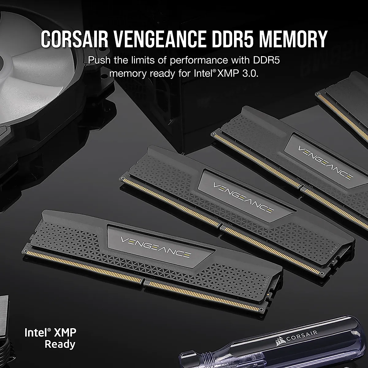 CORSAIR VENGEANCE DDR5 RAM 64GB (2x32GB) 6200MHz CL32 Intel XMP iCUE Compatible Computer Memory - Black (CMK64GX5M2B6200C32)
