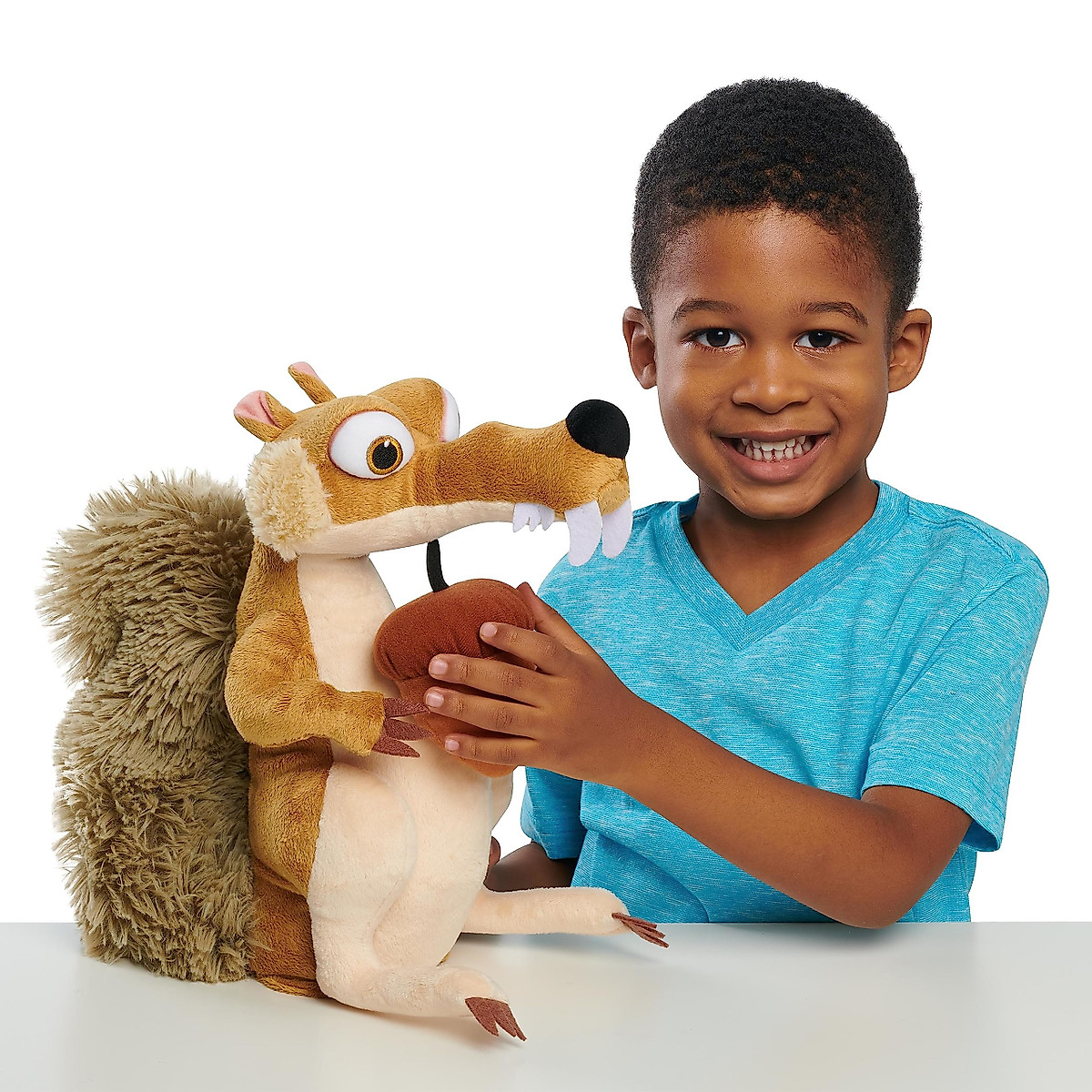 Just Play The Ice Age Adventures of Buck Wild Goin’ Nuts Scrat Feature Plush with Motion and Chirping Sound Effects, Kids Toys for Ages 3 Up, Amazon Exclusive