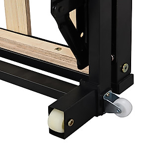 Eafurn Upholstered Daybed with Trundle,Extendable Daybed with Trundle Bed, Twin to King Daybed,Velvet Upholstered Daybed Sofa Bed w/Wood Slat, Twin Size Upholstered Daybed for Kid Boys Girls