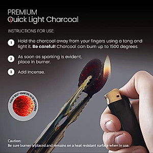 *New* Sunlight Premium Charcoal Tablets for Incense - Instant Light - 100 Charcoal Discs - 33mm - Resin Burner Rolls – Pack of 100 Coal Briquettes – Charcoal Burner - Instant Fire Coal - Premium Tier