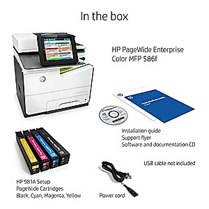 HP PageWide Enterprise Color 586f Multifunction Duplex Printer (G1W40A)