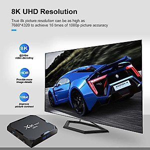Sofobod Android11.0 Smart TV Box,Amlogic S905X4 64bit Quad Core Cortex A55 CPU, G31 MP2 GPU,4GB RAM 64GB ROM,USB 3.0,BT4.0, 2.4G/5G Dual Wi-Fi, 100M Ethernet, H.265 3D/4K/8K HDR:X96MAX+ Ultra 464