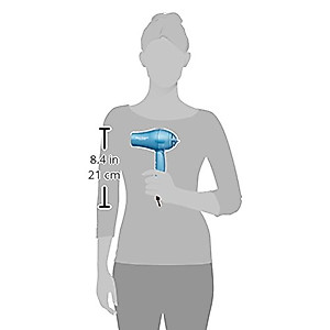BaBylissPRO Nano Titanium Travel Dryer, Blue