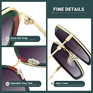 WOWSUN Oversized Big Fashion Sunglasses for Women Irregular Large Shades UV Protection