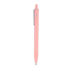 Poppin Retractable Gel Luxe Pens, Blush, Package Of 6, Black Ink