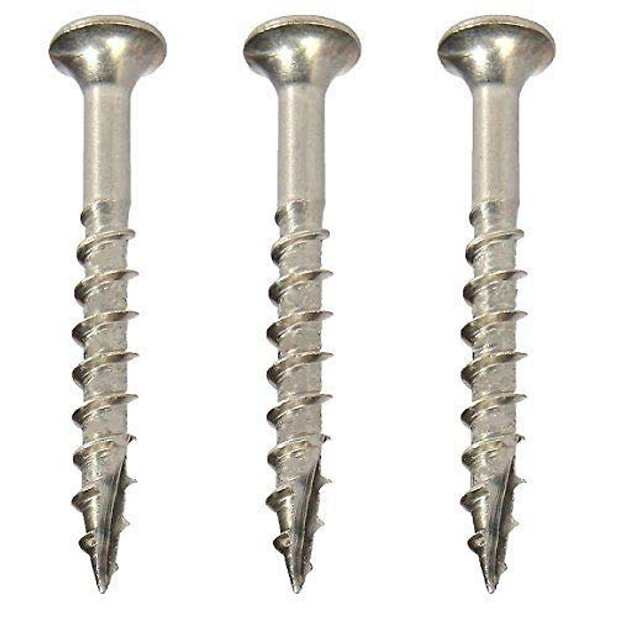 #8 x 1 Deck Screws Stainless Steel Square Drive Wood/Composite Qty 100