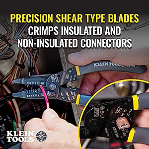 Klein Tools 1009 Multi Tool, Wire Stripper, Crimping Tool, Wire Cutter, Long-Nose Multi-Purpose Electrician Tool