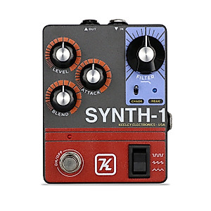 Keeley Synth-1 Reverse Attack Fuzz Wave Generator Pedal, Gray (KSynth1)