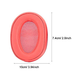 Red Earphone Cover Replacement Ear Pads Cover Headset Cushion for Sony MDR 100ABN WH H900N Headphone Red