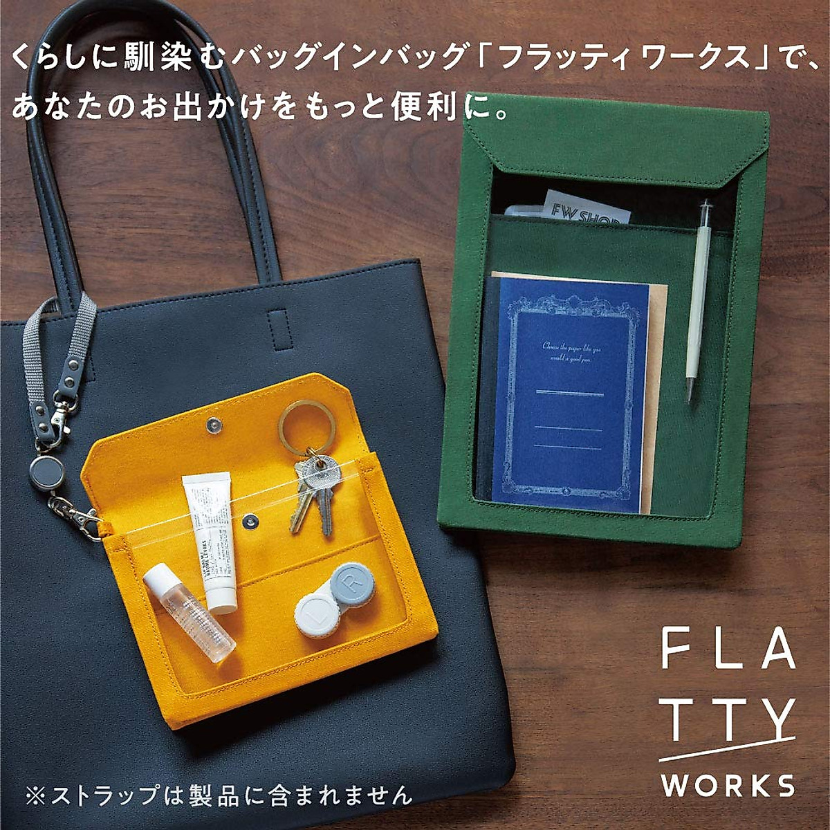 King Jim Flatty Works 5414 Bag-in-Bag, A5, Vertical, Navy