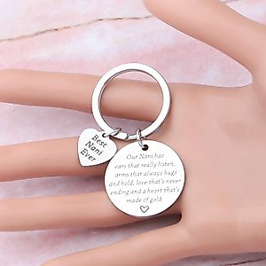 BLEOUK Nani Jewelry Mother’s Day Gift Birthday Gift for Grandma Nani (Our Nani)