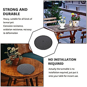 Floral Turntable Ball Bearings Stand Clay Sculpting Wheel Bonsai Trim Turntable Statue Rotating Swivel Plate Bearing Table Turntable Table Tray To Rotate Desktop Rotating Board Abs