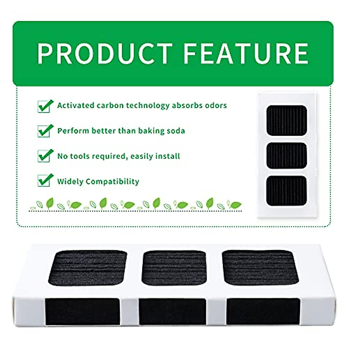 KEEPOW Paultra2 Refrigerator Air Filter Compatible with Frigidaire Pureair Ultra 2, Pure Air Ultra 2, Pureair Ultra ii, Electrolux 242047805, 5303918847, EAP12364179 (4 Pack)