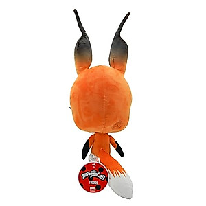 Miraculous Ladybug Kwami Mon Ami Plush Toy - Trixx The Fox, Super Soft Stuffed Animal - 9-inch Collectible Plush Figure, Ladybug & Cat Noir, Gift Stocking Stuffer for Kids & Collectors