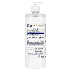 Dove Amplified Textures Deep Moisture Detangling Conditioner for Coils, Curls, and Waves Coconut Milk Hair Moisture Amplifying Hair Care Blend 32.3 oz