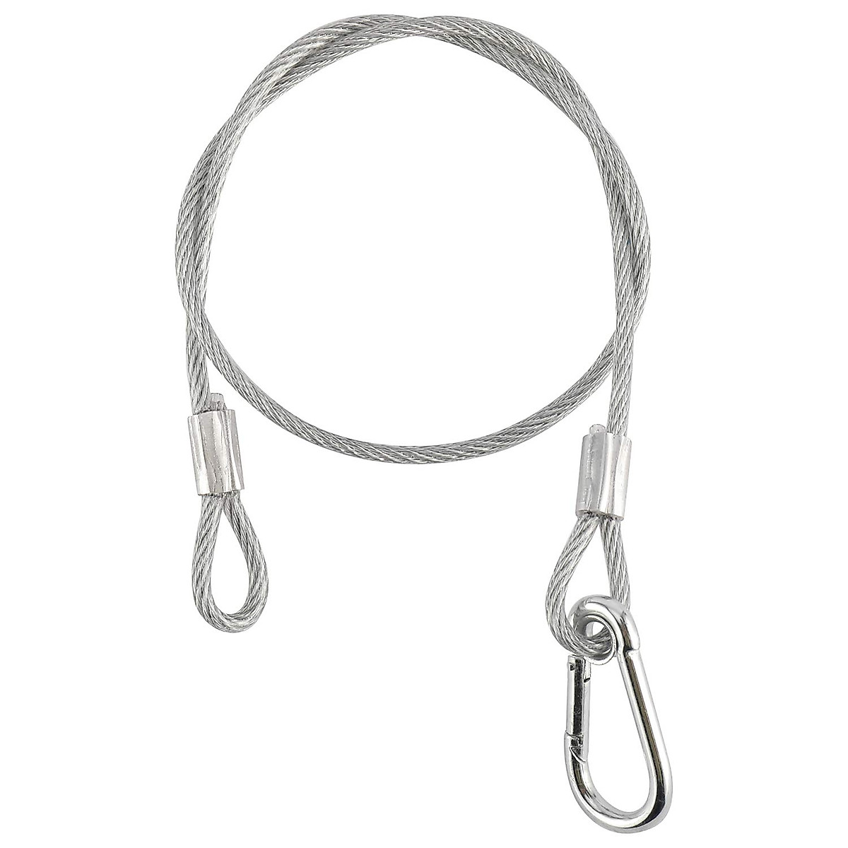Stage Light Safety Cables, 25.5" Stainless Steel Safety Security Cable for Party Lights DJ Light Stage Lighting, Load 110lb, Pack of 20