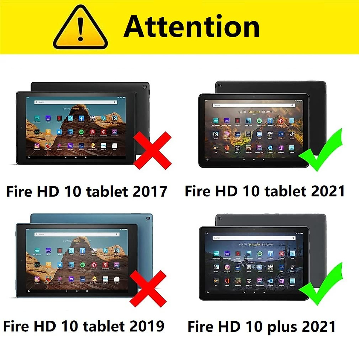 Boskin for Kindle Fire HD 10 case/HD 10 Plus case 2021 Released 11th Generation,PU Leather Smart Cover with Auto Wake/Sleep (Starry)