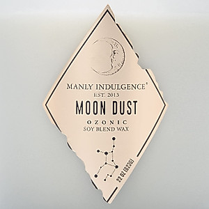 Manly Indulgence Moon Dust Scented Jar Candle, Rebel Collection, 2 Wick, Blue, 22 oz - Up to 120 Hours Burn