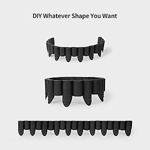 Plastic Lawn Edging Stone Look Garden Borders Flower Bed Borders Palisades, 4 PCS