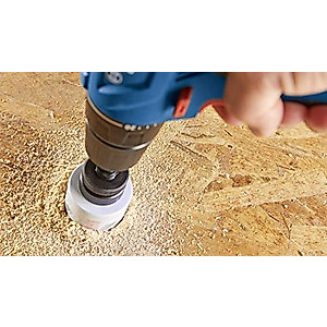 BOSCH HSBIM9 9-Piece Bi-Metal Hole Saws Assorted Kit with SpinLOCK Universal Arbor with Included Carrying Case for General Purpose Applications in Wood, Aluminum, Metal, Plastic Materials