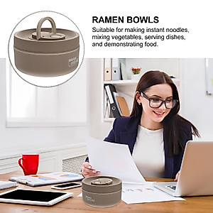 Hemoton Soup Cup Lunch Soup Bowl Insulated Stainless Steel Food Jar Soup Container with Handle Lunch Cup for Adults and Students to Carry Lunch Container