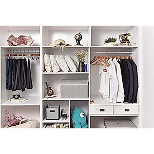 Quality Wooden Hangers - Semi Contoured Hanger Set in 20-Pack - Solid Wood Coat Hangers with Stylish Chrome Hooks - Heavy-Duty Clothes, Jacket, Shirt, Pants, Suit Curved Hangers (Natural, 20)