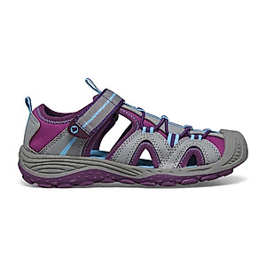 Merrell Hydro 2 Sport Sandal, Grey/Berry, 4 US Unisex Big Kid