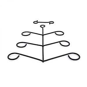 Renovators Supply Manufacturing Glove Dryer 17.5 in. Black Wrought Iron Glove Drying Rack for Hats, Gloves, Mittens, Caps, Socks