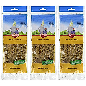 (3 Pack) Kaytee Spray Millet For Birds, 6-Count Each