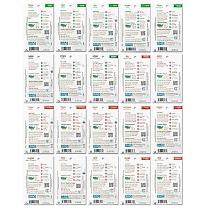 Back to the Roots Organic Seed Bundle - Herbs and Vegetables Variety Pack for Planting - Assorted Non-GMO Seed Mix for Beginner Indoor and Outdoor Gardening, (Pack of 20)