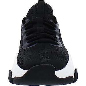 Steve Madden Women's Pike Sneaker, Black, 8.5