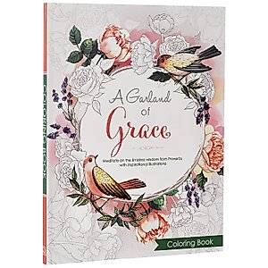 A Garland of Grace: An Inspirational Adult and Teen Coloring Book