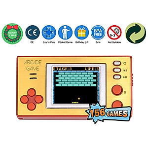 LEHAWU Handheld Portable Arcade Video Game Console iWawa Retro Pocket 150+ Games for Kids to Adult