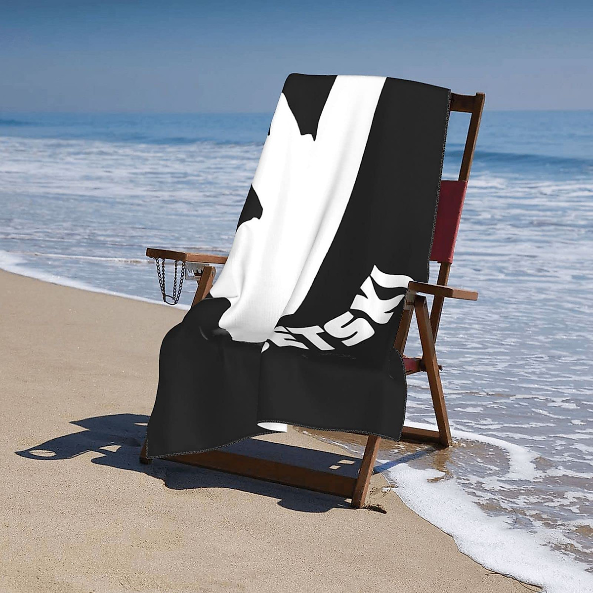 Zahika Jet Ski Silhouette Beach Towel Absorbent Bathroom Towels Beach Towels Oversized Super ​32x52 Inch