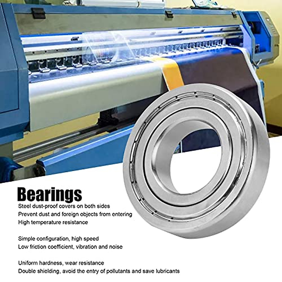 Ball Bearings, Long Service Life High Speed Miniature Ball Bearings for Woodworking Machinery