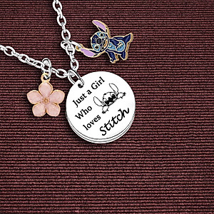 Stitch Necklace Gifts Ohana Necklace Stitch Jewellery Friendship Gifts for Daughter Sister Niece Friends Stitch Birthday Gifts for Women