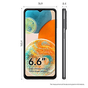 SAMSUNG Galaxy A23 5G A Series Cell Phone, Factory Unlocked Android Smartphone, 64GB, Wide Lens Camera, 6.6” Infinite Display Screen, Long Battery Life, US Version, 2022, Black (Renewed)