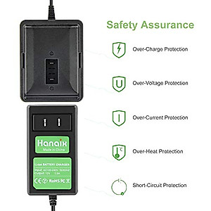 Hanaix 12V Lithium Charger for Ryobi CB120L CB121L BPL-1220 L1212R CD100 130503001 130503005 (not for CB120N) Ryobi 12V Portable Charger