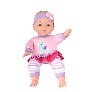Dream Collection, Baby Doll Care Gift Set with Stroller - Lifelike Baby Doll and Accessories for Realistic Pretend Play, Posable Soft Toy - 12”