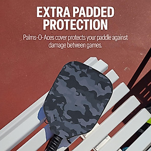 Palms-O-Aces Pickleball Paddle Covers Only - Protect Your Paddle with Our Durable and Padded Pickleball Paddle Cover - Zipper Closure and Canvas Material Pickleball Covers for Paddles
