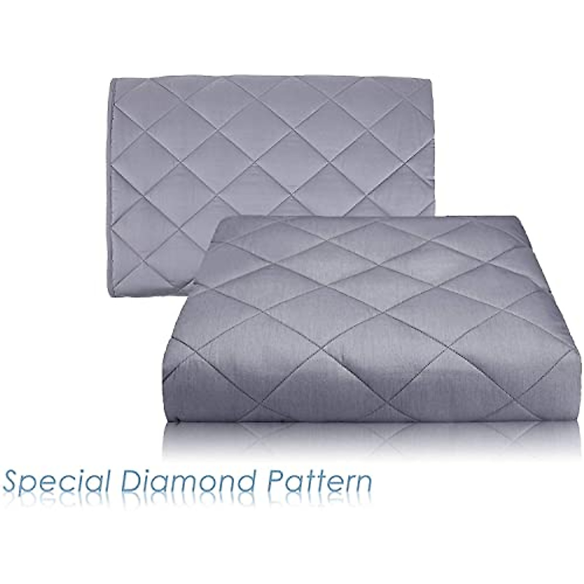 Qusleep Diamond Weighted Blanket (Grey, 60''80'' - 25LB)